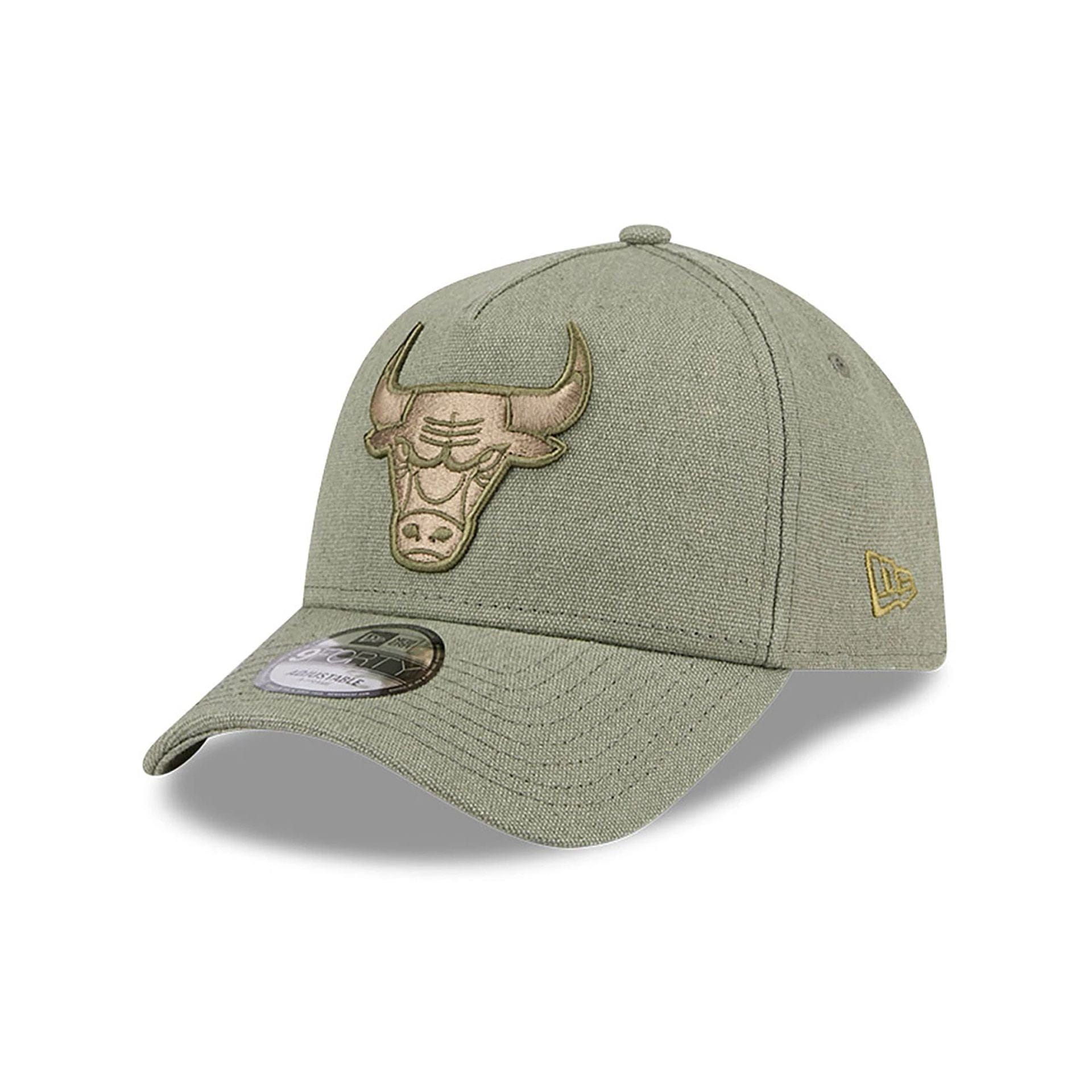 Grüne Chicago Bulls Logo Essentials 9FORTY A-Frame Cap | New Era Cap DE